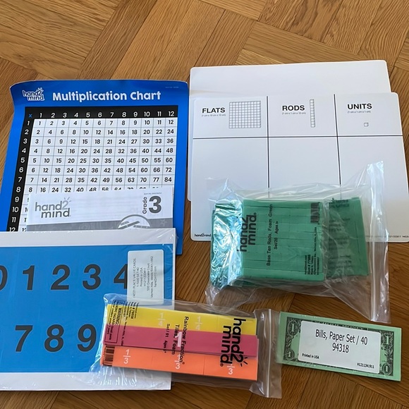 Toys | Hand 2 Mind Grade 3 Math Workbook Manipulatives | Poshmark